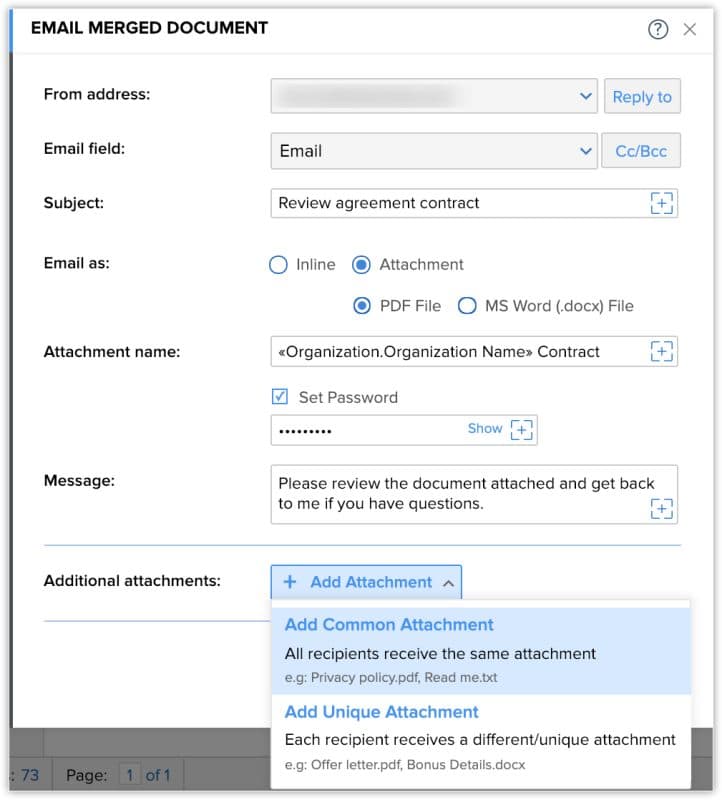 How to Add CRM Data to Documents with Zoho Mail Merge - A1CRM